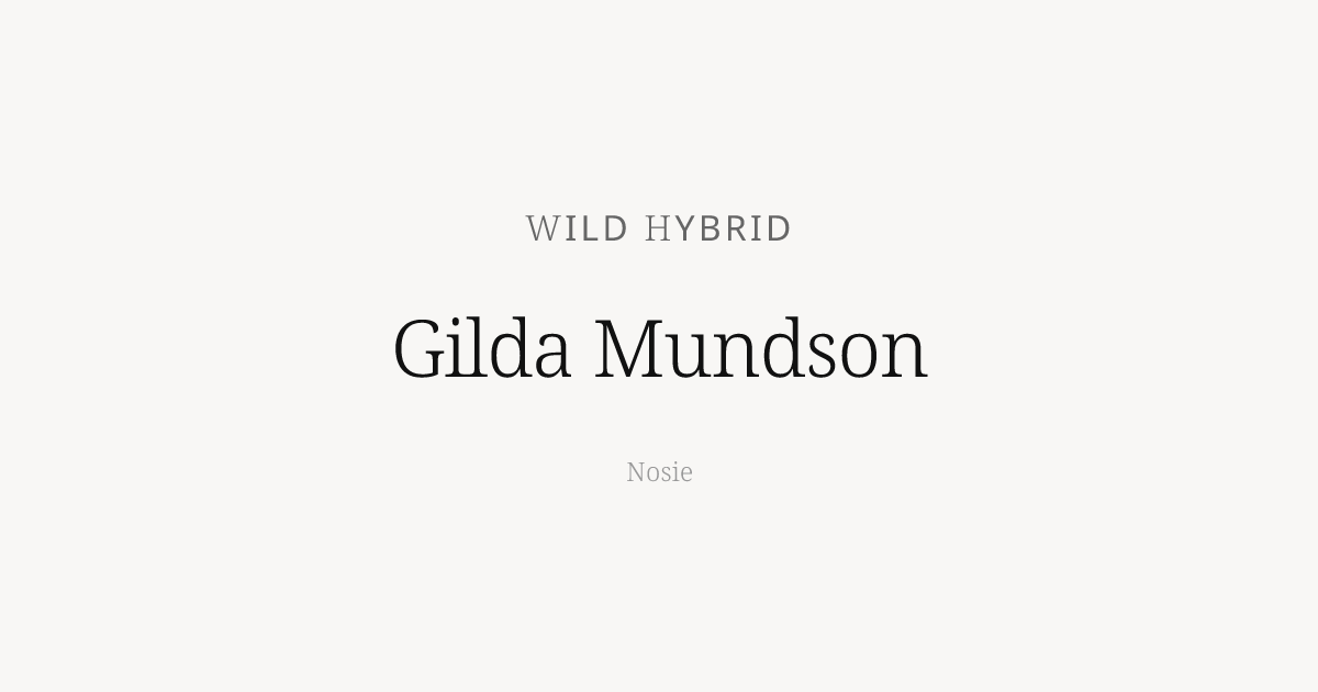 Gilda Mundson by Wild Hybrid - Nosie